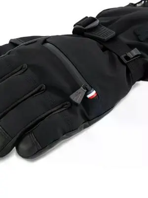 Moncler Padded Buckled-cuff Gloves - Black