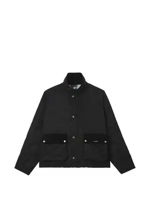 Izzue Quilted High-neck Jacket - Black
