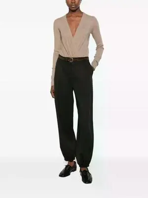 Max Mara Cashmere V-neck Bodysuit
