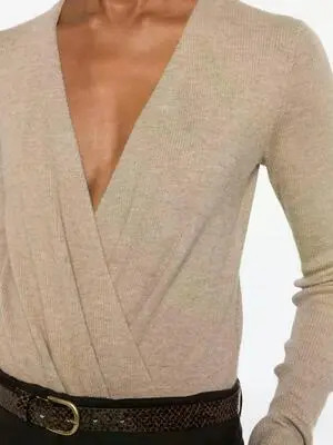 Max Mara Cashmere V-neck Bodysuit
