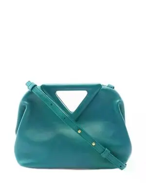 Bottega Veneta 2010s Small The Point Triangle Satchel Bag - Blue