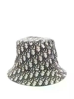 Dior 2010s Teddy-d Oblique Reversible Bucket Hat