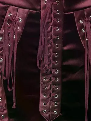 Dolce & Gabbana Lace-up Pencil Maxi Skirt
