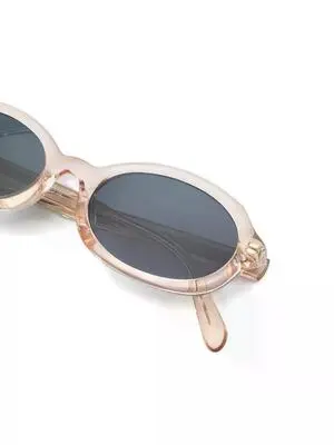 FORA Creator Oval-frame Sunglasses - Neutrals