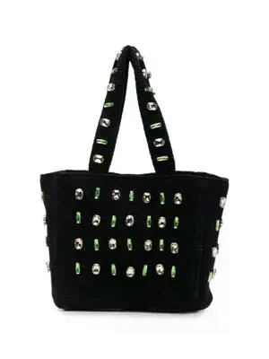 Sandro Crystal-embellished Tote Bag - Black