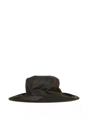 Barbour Waxed-cotton Wide-brim Hat - Brown