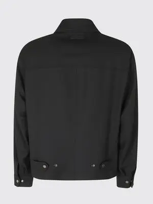 PAOLO PECORA Cotton Shirt Jacket With Zip Closure