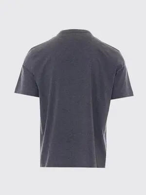 LANVIN Short-sleeved Cotton Crewneck T-shirt With Embroidered Logo