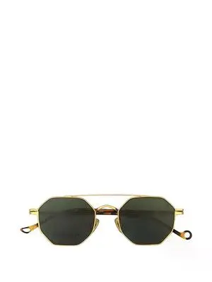 EYEPETIZER Lime Vista Geometric-frame Sunglasses - Gold