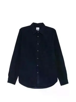 Paul Smith Corduroy Chest-pocket Shirt - Blue