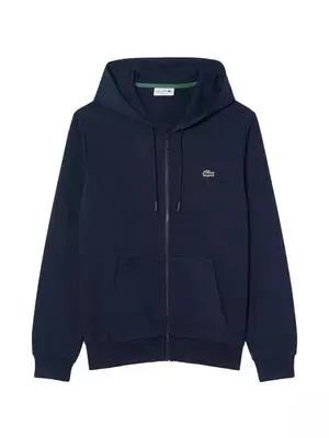 Lacoste Zip-up Fleece Hoodie - Blue