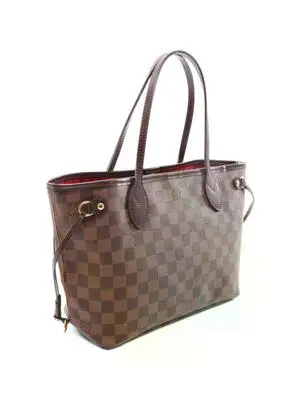 LOUIS VUITTON 2010 Pm Neverfull Damier Ebene Tote Bag - Brown