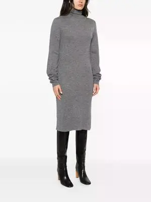UNIVERSEL Roll-neck Knitted Midi Dress