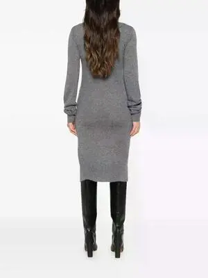 UNIVERSEL Roll-neck Knitted Midi Dress