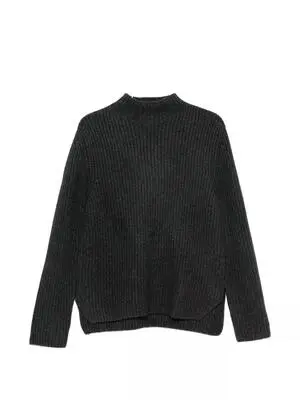 UNIVERSEL Ribbed-knit High-neck Sweater - Grey