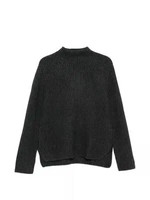 UNIVERSEL Ribbed-knit High-neck Sweater - Grey