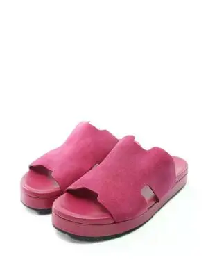 Hermès 2010s H-strap Platform Sandals