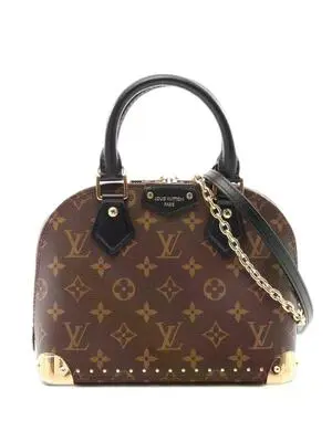 LOUIS VUITTON Bb Alma Trunk Tote Bag - Brown