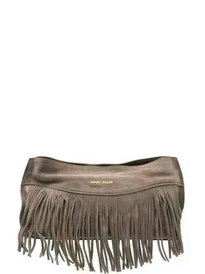 MARC ELLIS Dakota M Fringe-trim Leather Shoulder Bag - Brown