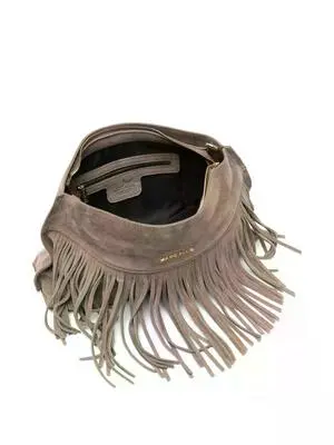 MARC ELLIS Dakota M Fringe-trim Leather Shoulder Bag