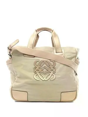 Loewe 2000s Anagram Shoulder Bag - Neutrals