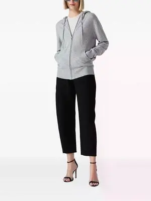 Vera Wang Heidi Knitted Zip-up Hoodie - Grey