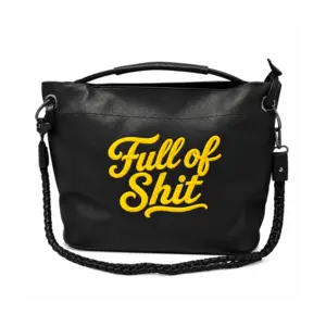 LILLY LOVES Long Shoulder Yellow Fos Bag - Black