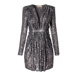 AGGI BY HALEWSKI Roxie Diamond Mini Sequin Dress