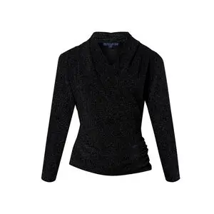 HELEN MCALINDEN Roxanne Shimmer Top - Black