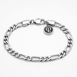 OUTRAGE LONDON Figaro Chain Bracelet - Silver