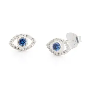 WITH LOVE DARLING Sparkly Eye Stud Earring - Blue