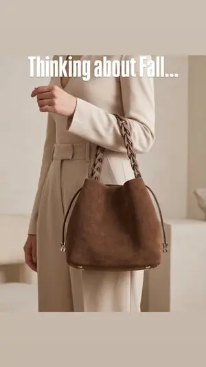 PRENELOVE New: Trinity Genuine Leather Bucket Stone - Grey