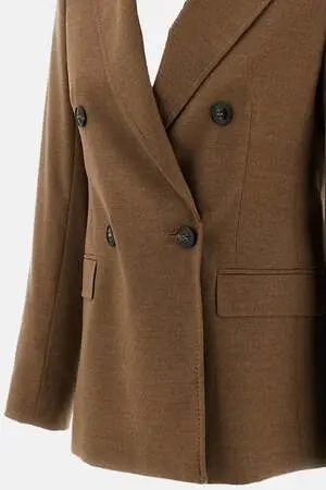 Max Mara Double-breasted Wool Flannel Blazer