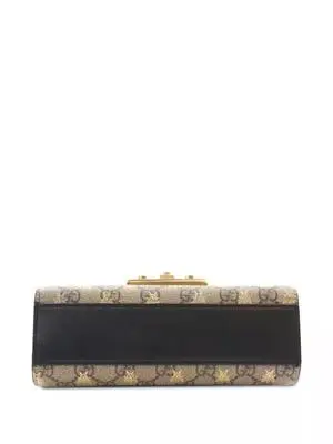Gucci 2016-2026 Small Gg Supreme Bee Padlock Crossbody Bag