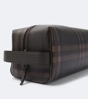 Burberry Check Toiletry Bag - Brown