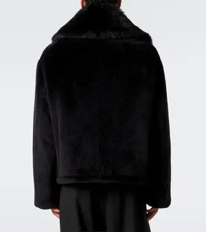 Dolce & Gabbana Shearling-trimmed Alpaca And Wool Jacket