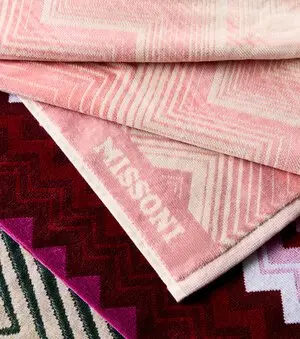 Missoni Marea Chevron Cotton Terry Bath Sheet - Multicoloured