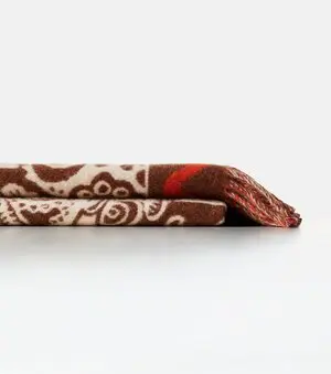 La DoubleJ Ionic Wool And Cashmere Intarsia Blanket