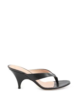 GIANVITO ROSSI Sofia Leather Thong Sandals By