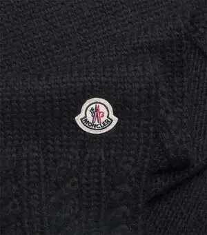 Moncler Alpaca-blend Logo Scarf