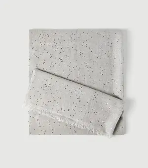 Brunello Cucinelli Cashmere-silk Embellished Scarf