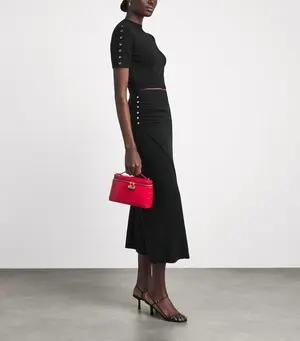 Sandro Wool-cashmere Midi Skirt