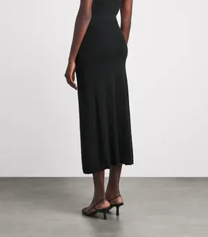 Sandro Wool-cashmere Midi Skirt