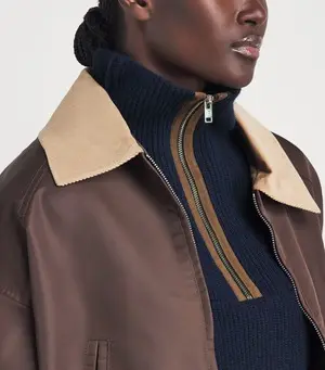 Sandro Wool-cashmere Half-zip Sweater