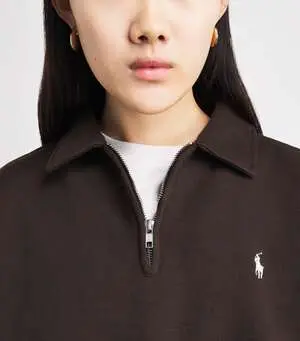 Polo Ralph Lauren Cotton-blend Quarter-zip Sweater
