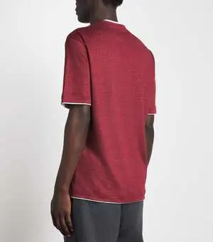 Eleventy Linen Layered T-shirt