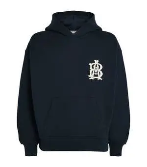 ABOUT:BLANK Cotton Monogram Hoodie - Navy