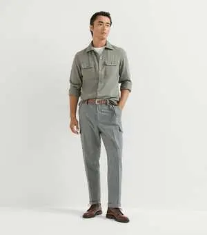Brunello Cucinelli Virgin Wool Flannel Trousers
