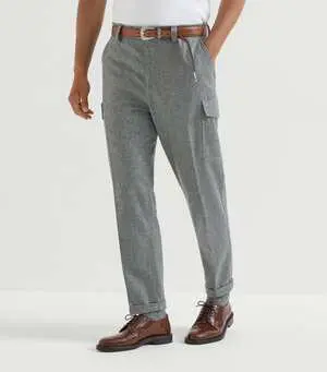 Brunello Cucinelli Virgin Wool Flannel Trousers