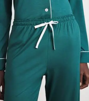 Derek Rose Modal-blend Lara Pyjama Set - Green